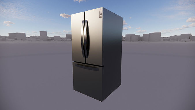 fridge low poly skp free 3D model | CGTrader