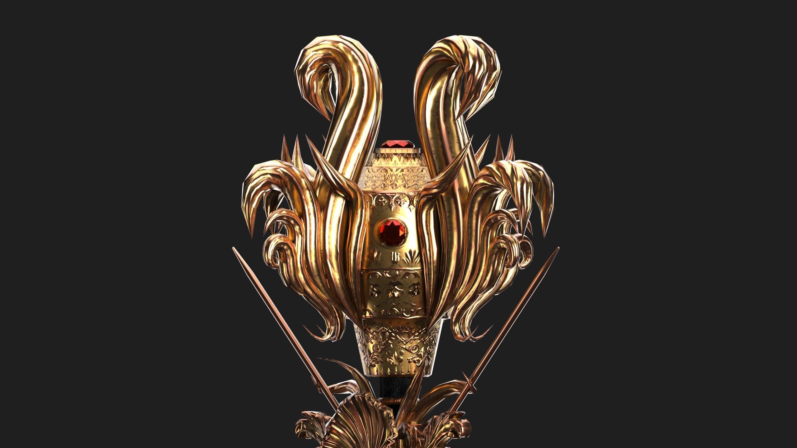 3D model Staff of the dead VR / AR / low-poly | CGTrader