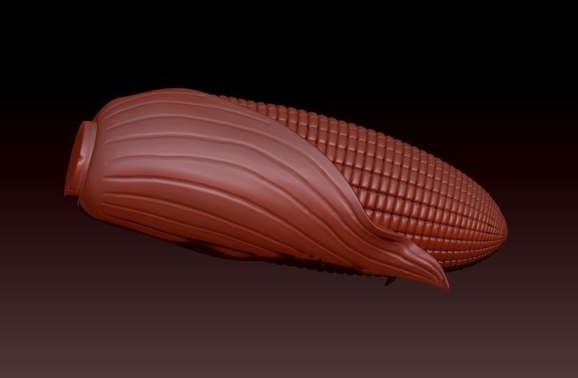 roasted corn 3D model 3D printable | CGTrader