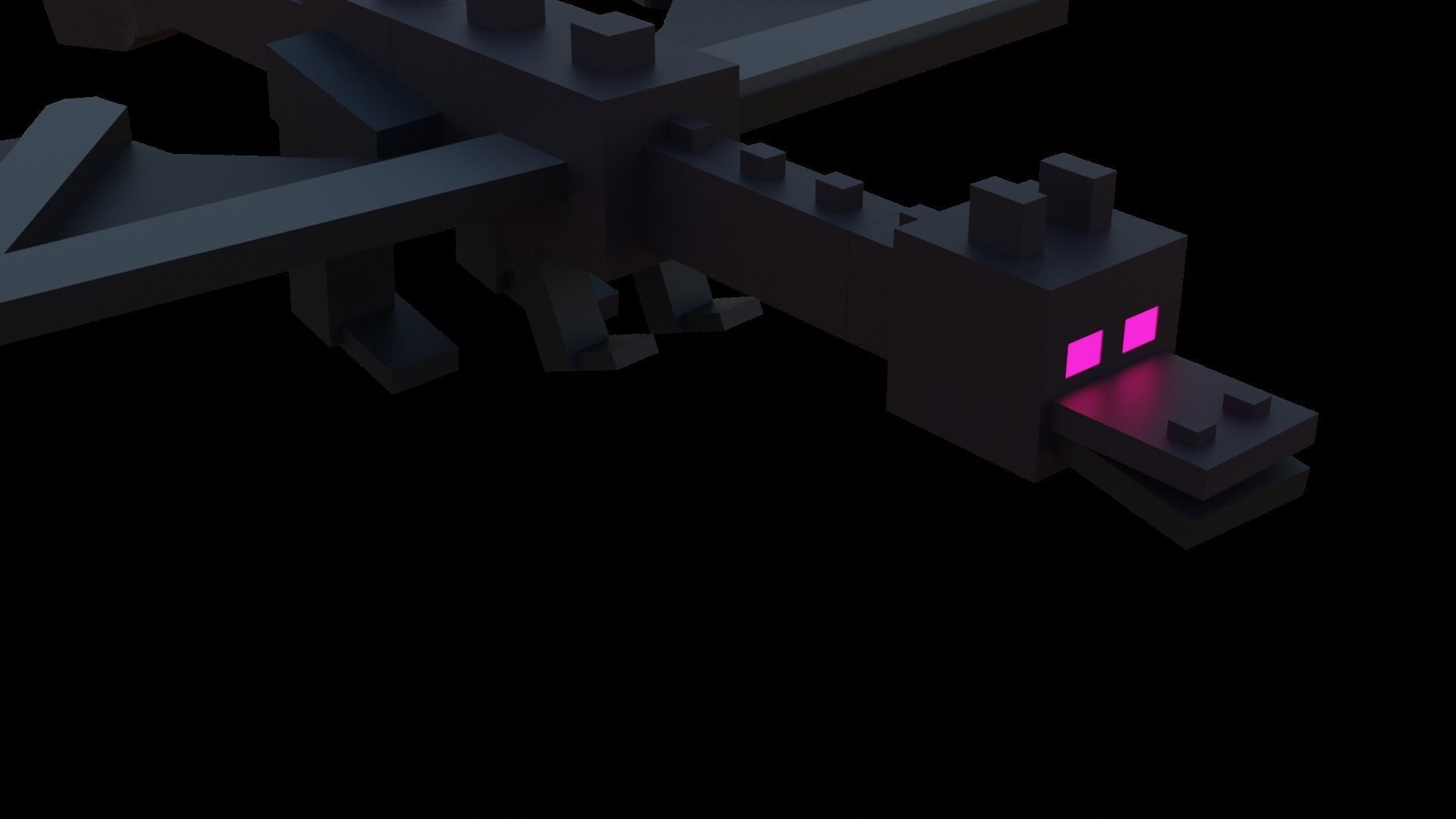 minecraft ender dragon 3D model | CGTrader