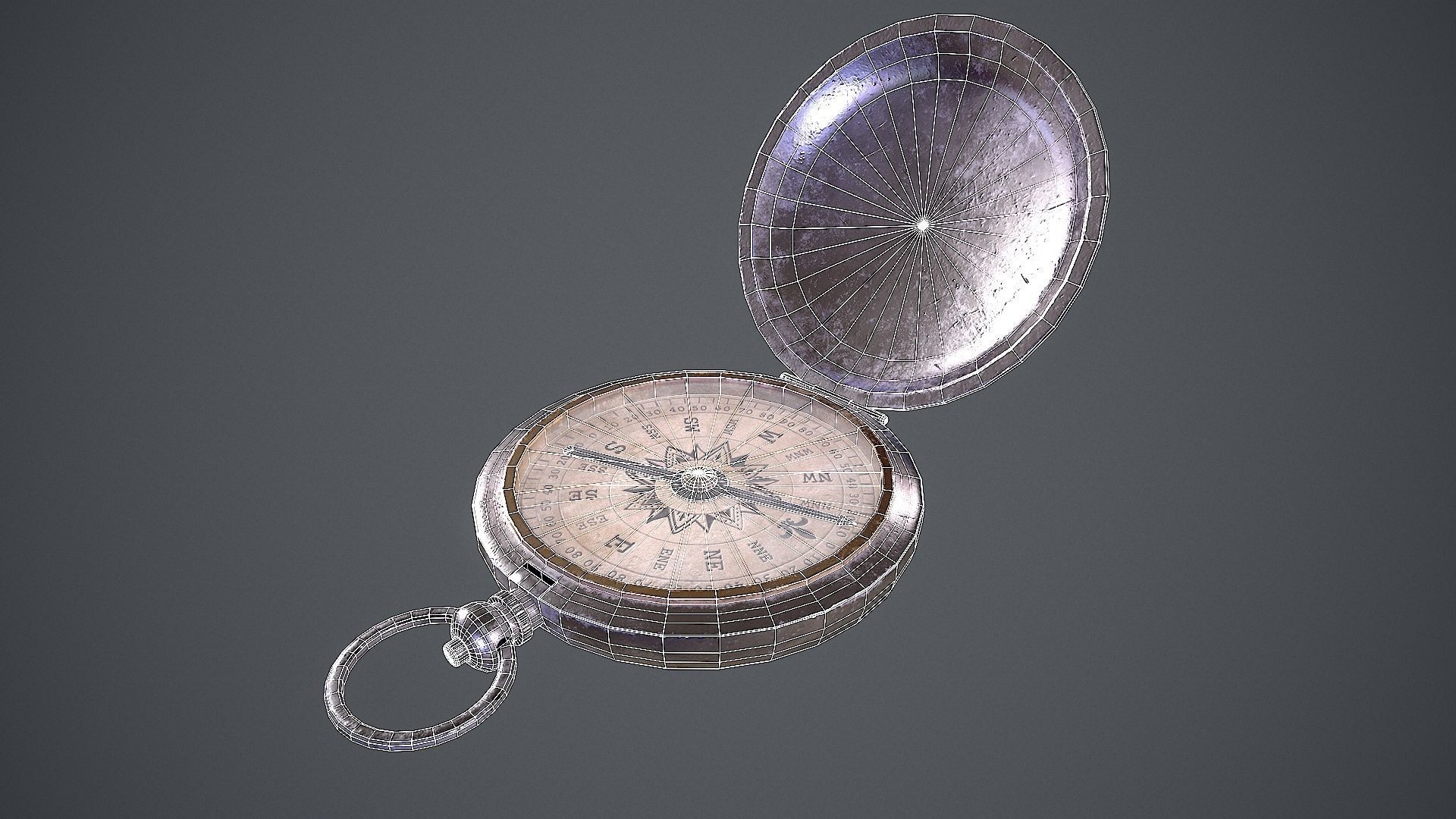 3D model Antique compass VR / AR / low-poly | CGTrader