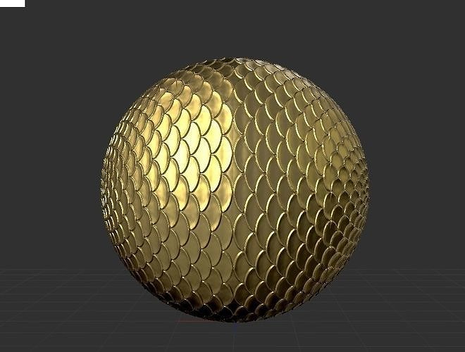 Scale ball STL format download 3d dragon scale ball download 3D model ...