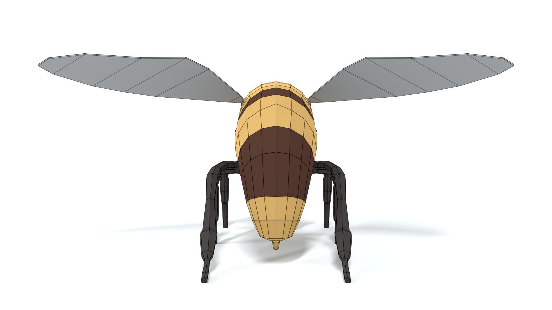 3D model Low Poly Cartoon Honey Bee VR / AR / low-poly | CGTrader