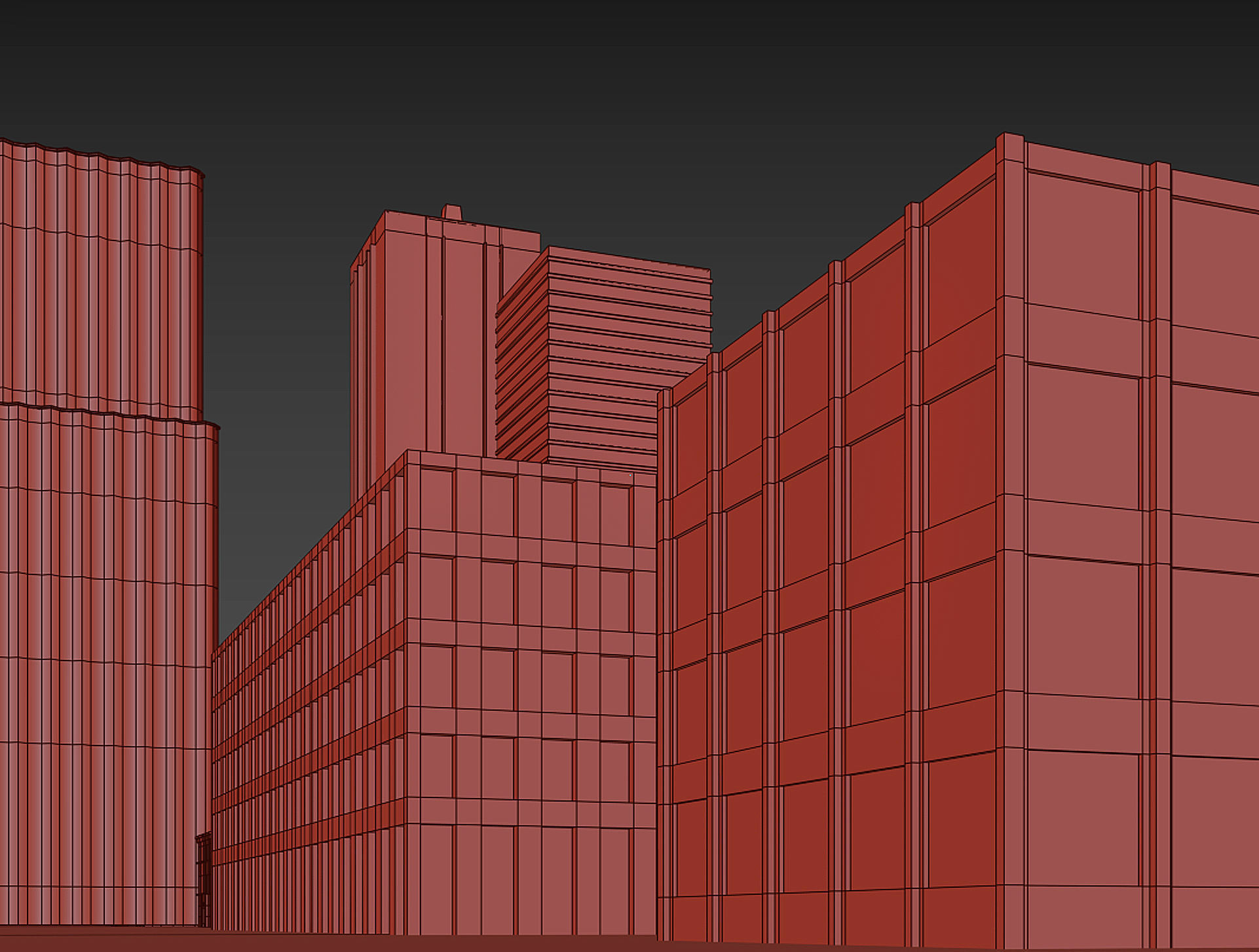 3D model Lowpoly Photorealistic City Buildings VR / AR / low-poly ...
