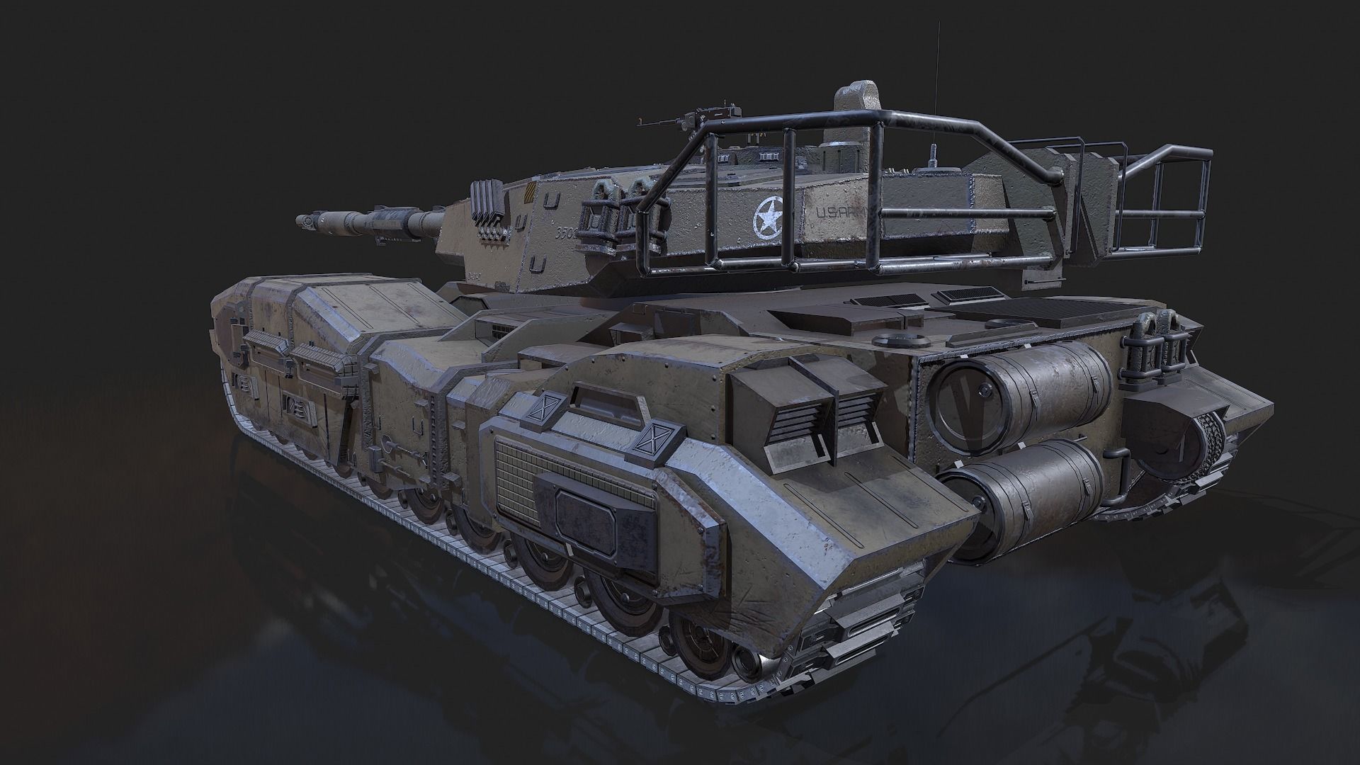 3D model Type 61 tank VR / AR / low-poly | CGTrader