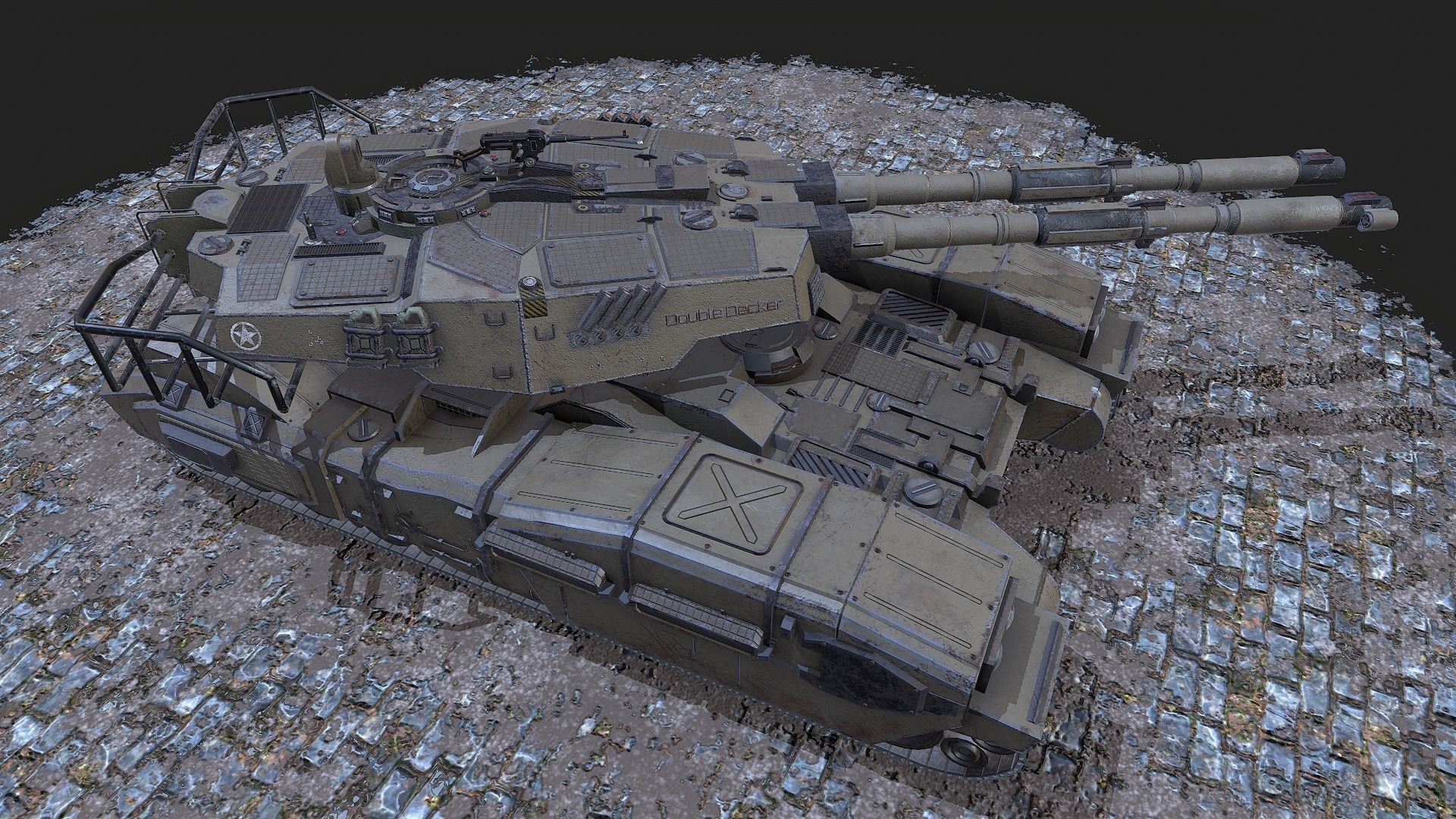 3D model Type 61 tank VR / AR / low-poly | CGTrader