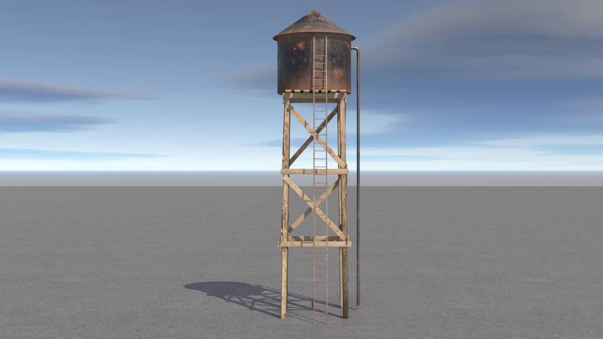 3D model Water tower 3D model VR / AR / low-poly | CGTrader