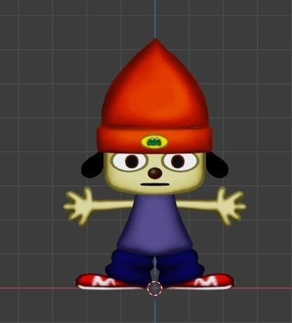 Parappa The Rapper free 3D model animated rigged | CGTrader