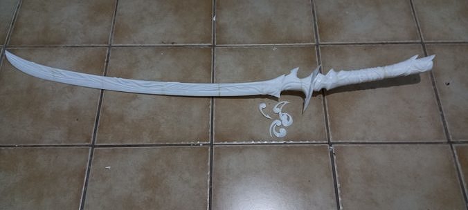 Genshin Impact sword raiden shogun Secret Art Musou Shinsetsu 3D model ...