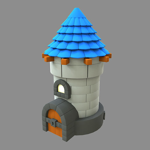 3D model Stylized Tower 3d model VR / AR / low-poly | CGTrader