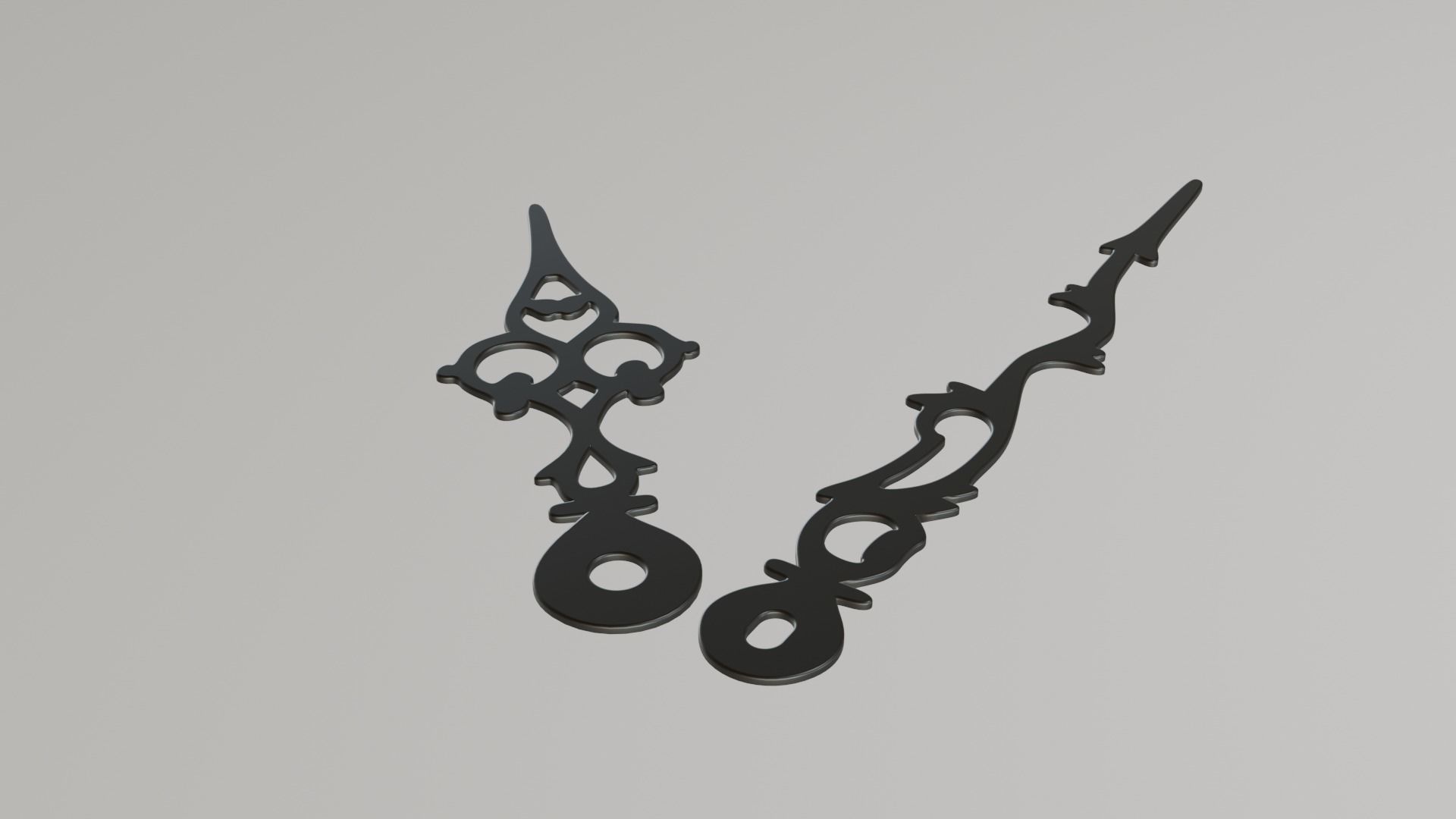 Mantel clock hands 3D model 3D printable | CGTrader