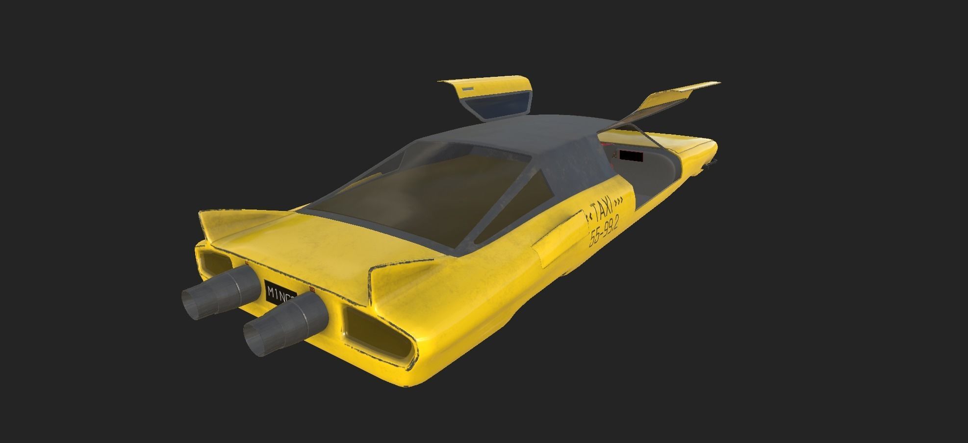 Sci-fi Taxi 3D model | CGTrader