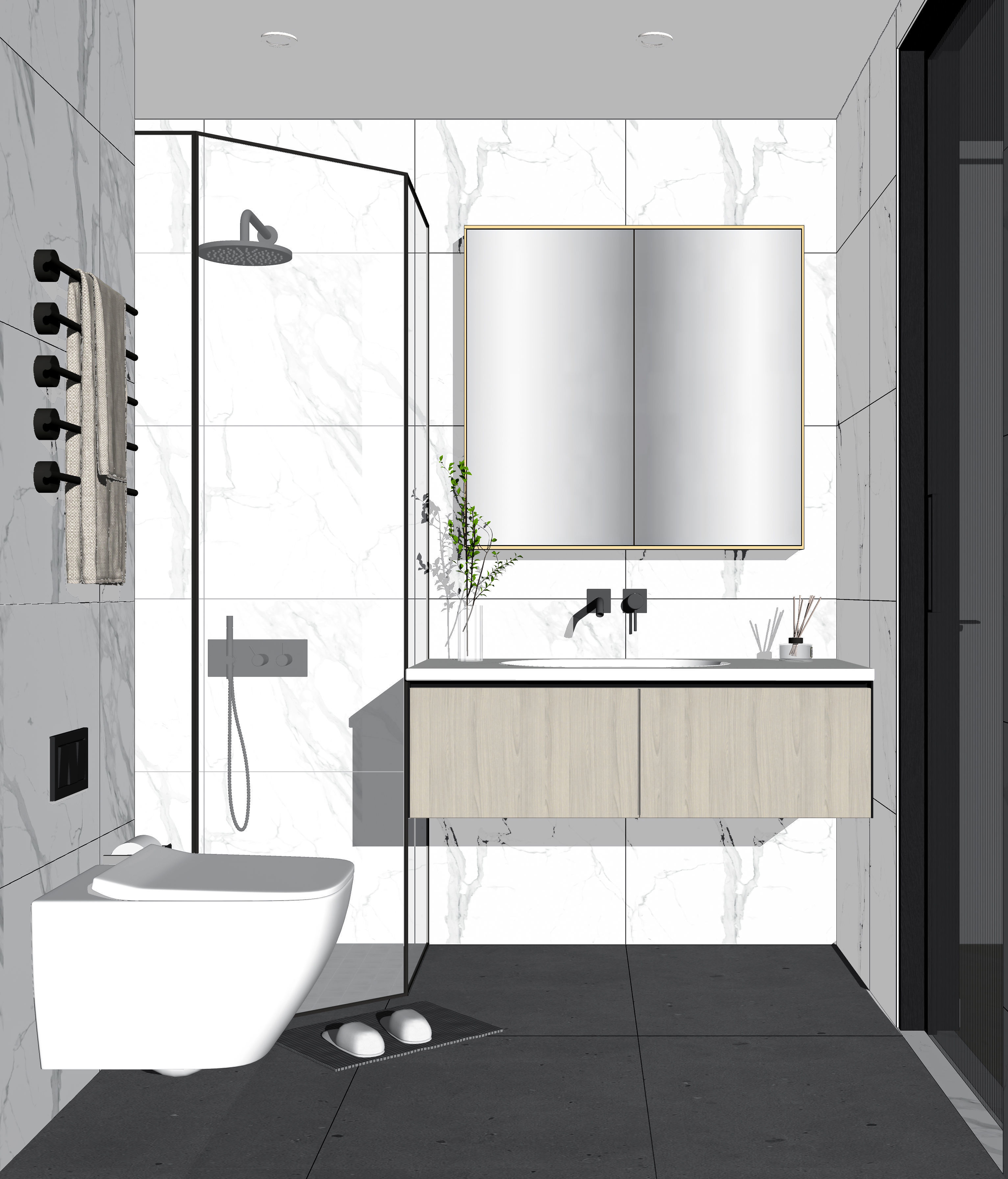23 Sets Of Bathroom sketchup Model INTERIOR DESIGN 3D model | CGTrader