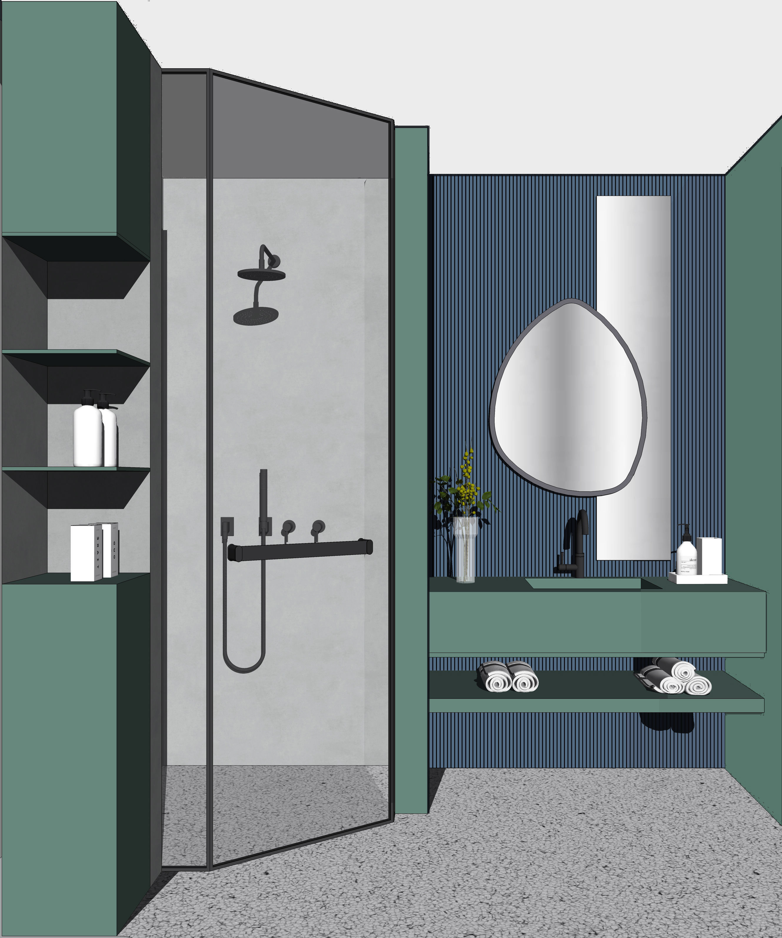 23 Sets Of Bathroom sketchup Model INTERIOR DESIGN 3D model | CGTrader