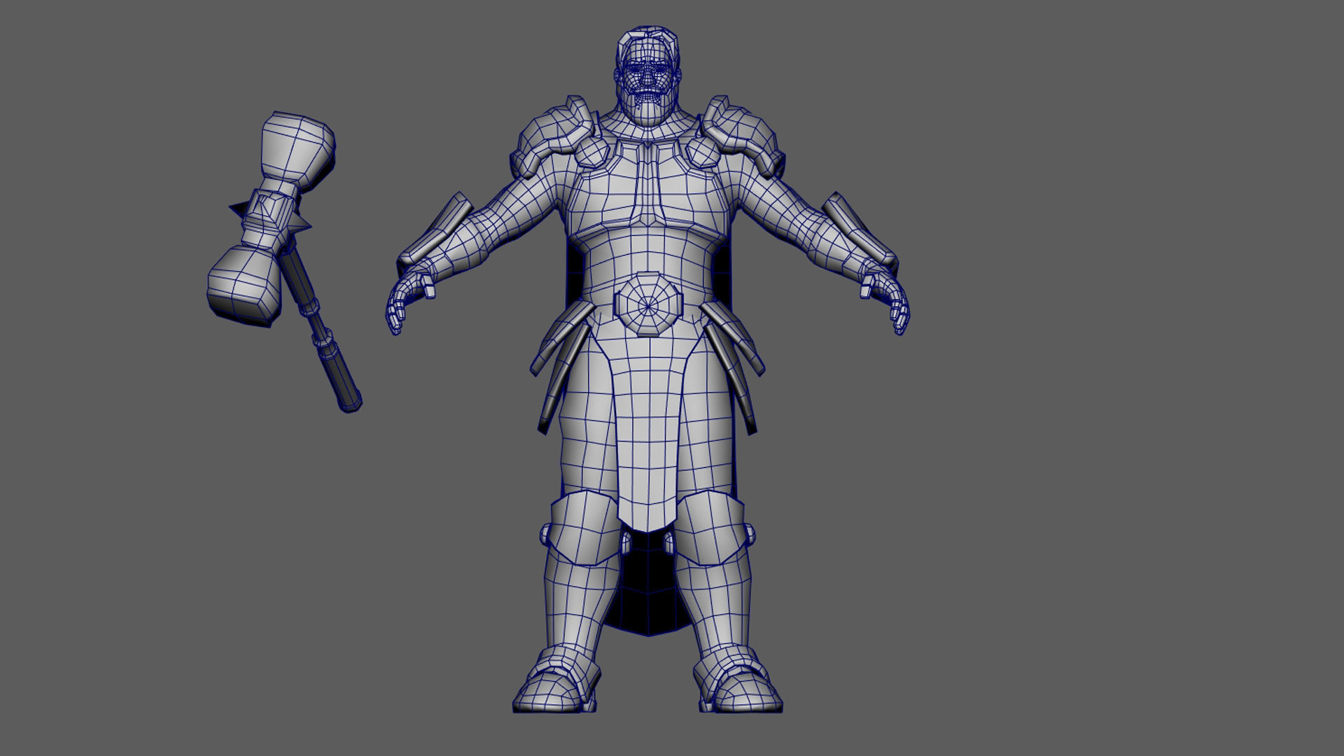 3D model 3d-model Paladin warrior VR / AR / low-poly | CGTrader