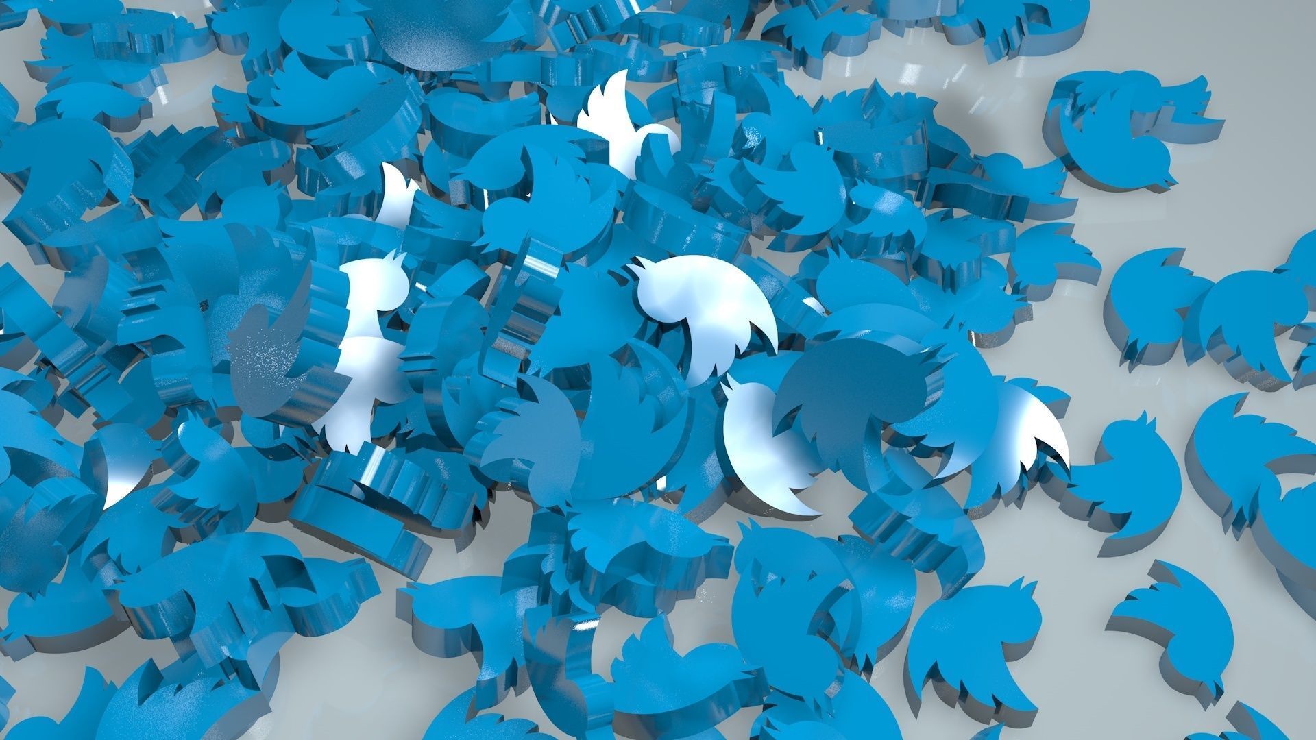 Twitter Logo with Animation 3D 3D model animated | CGTrader