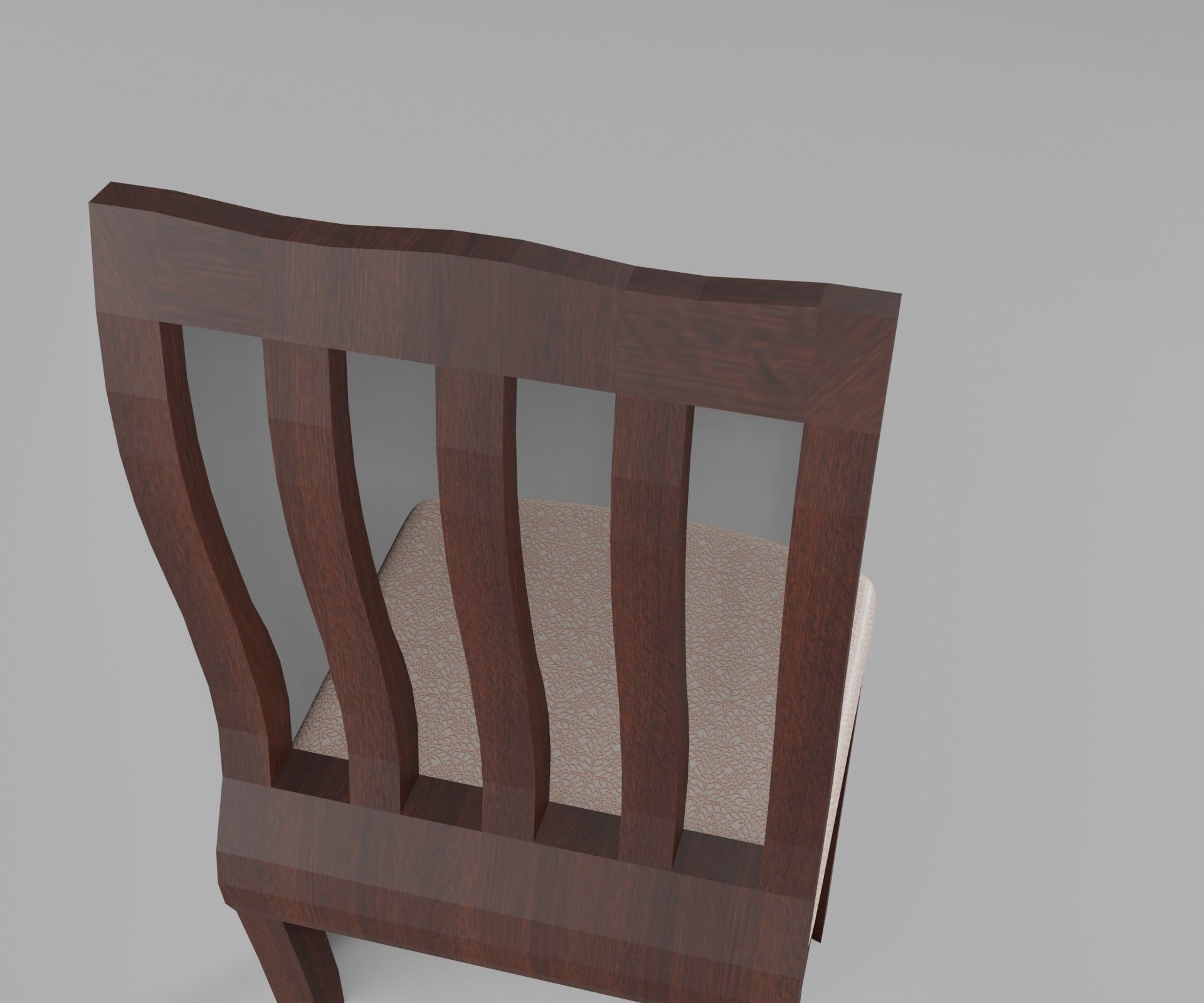 3D model Dining Chair LOW POLY WOODEN VR / AR / low-poly | CGTrader