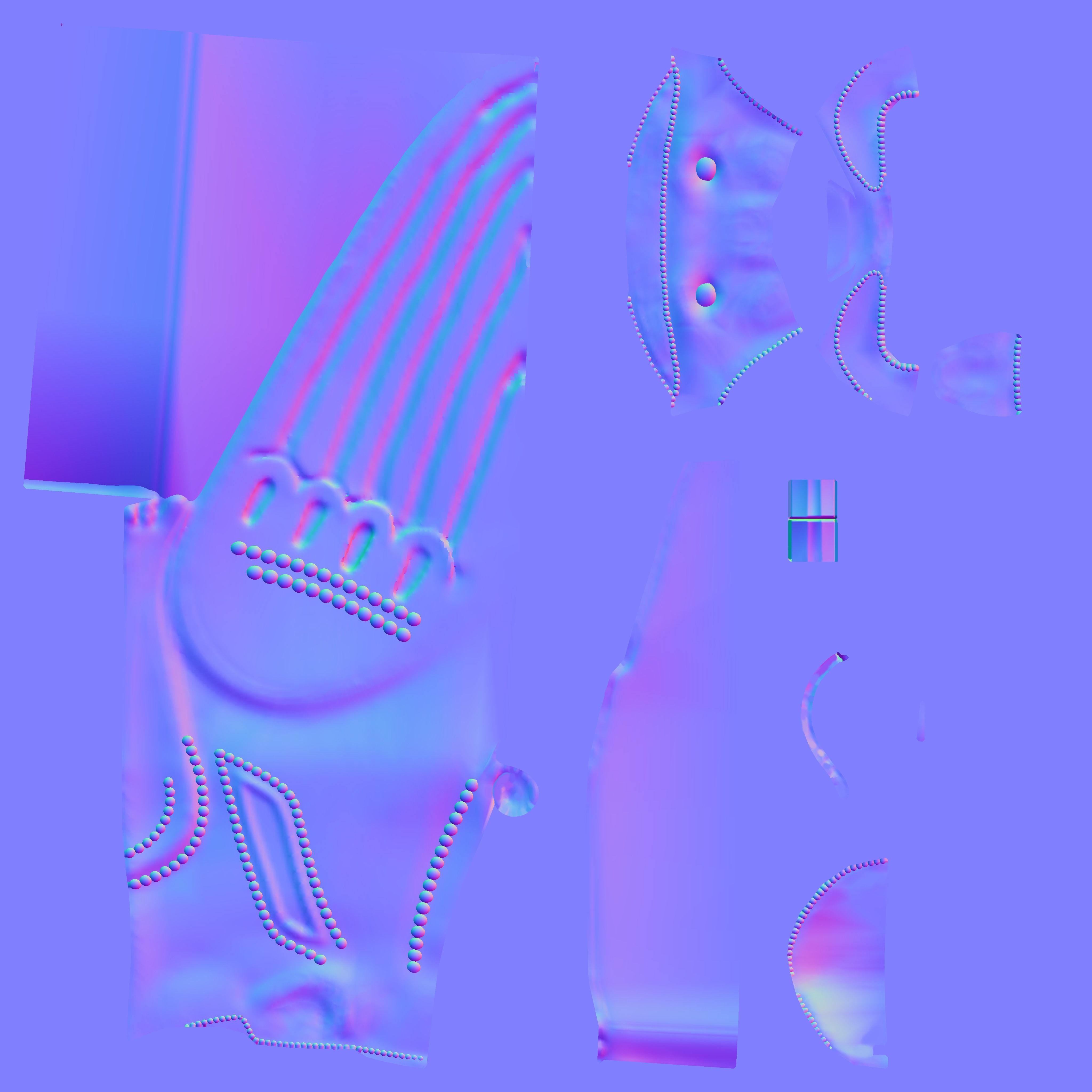 3D model Joyeuse Sword Weapon PBR low-poly game ready VR / AR / low ...