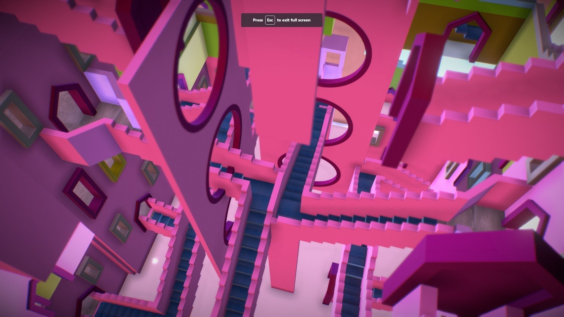 Squid Game Stairs Map 3D model | CGTrader