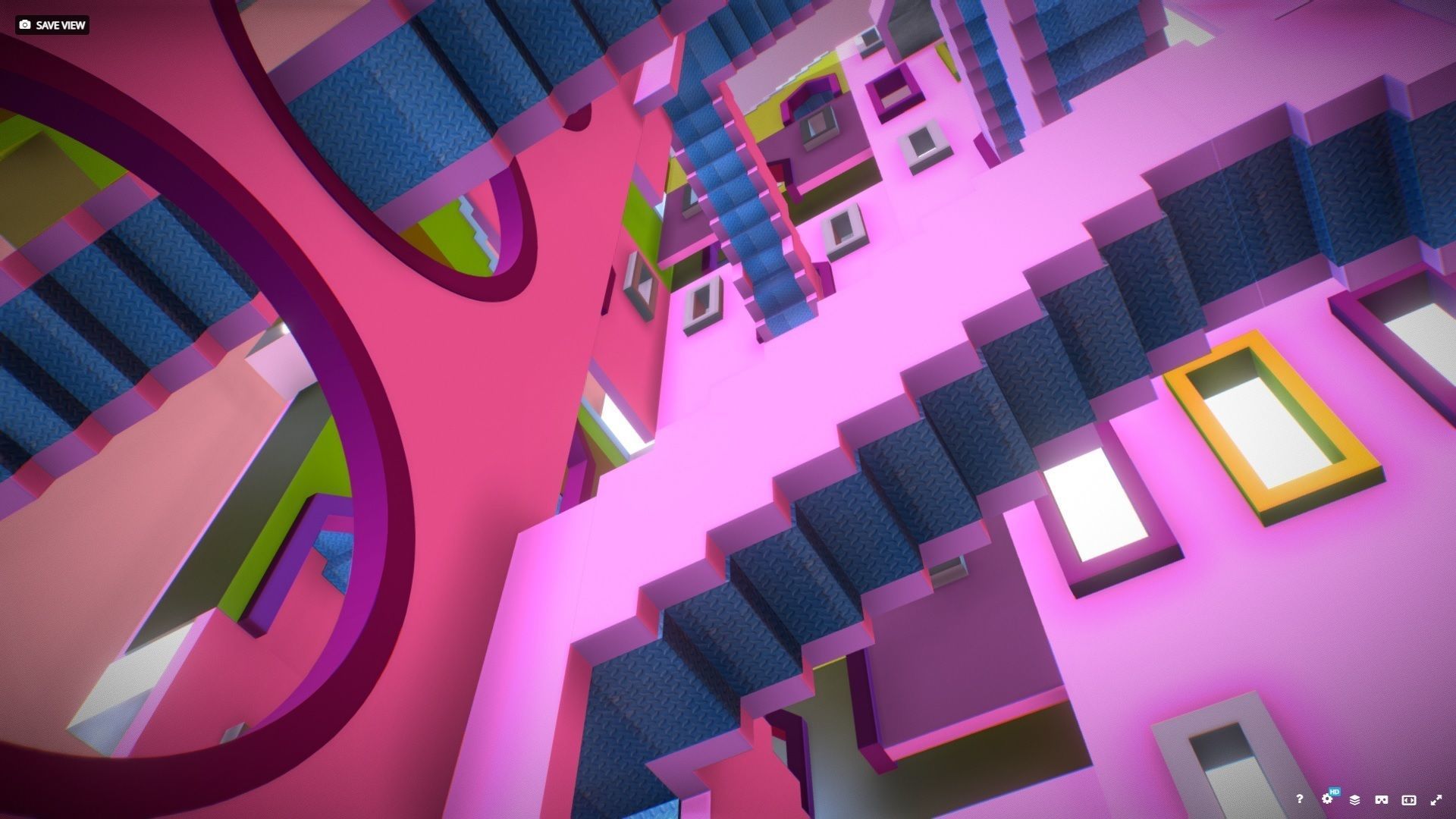 Squid Game Stairs Map 3D model | CGTrader