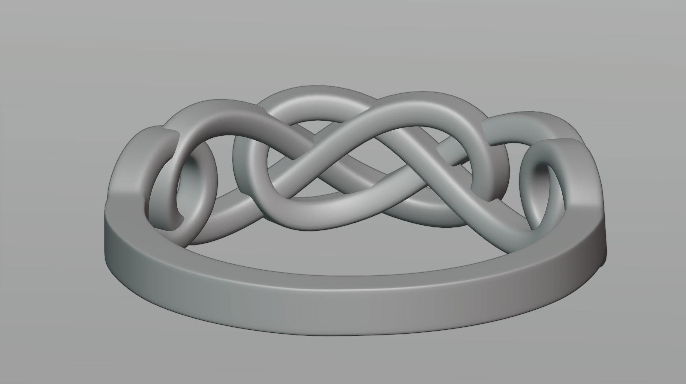 Perpetuity knot ring 3D model | CGTrader