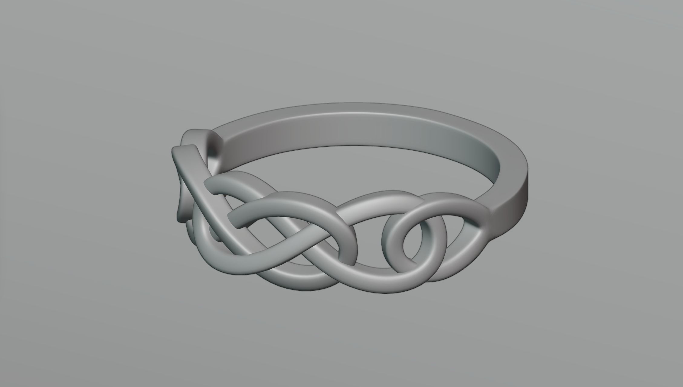 Perpetuity knot ring 3D model | CGTrader