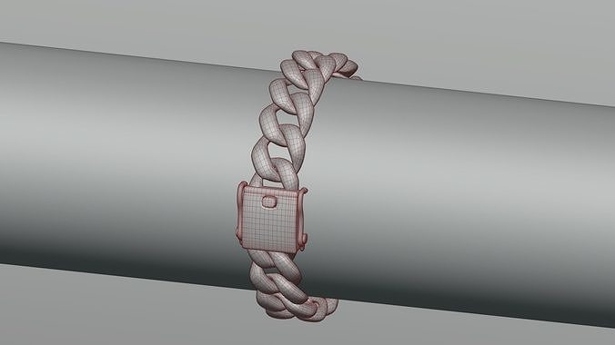 Bracelet silver 3D model | CGTrader