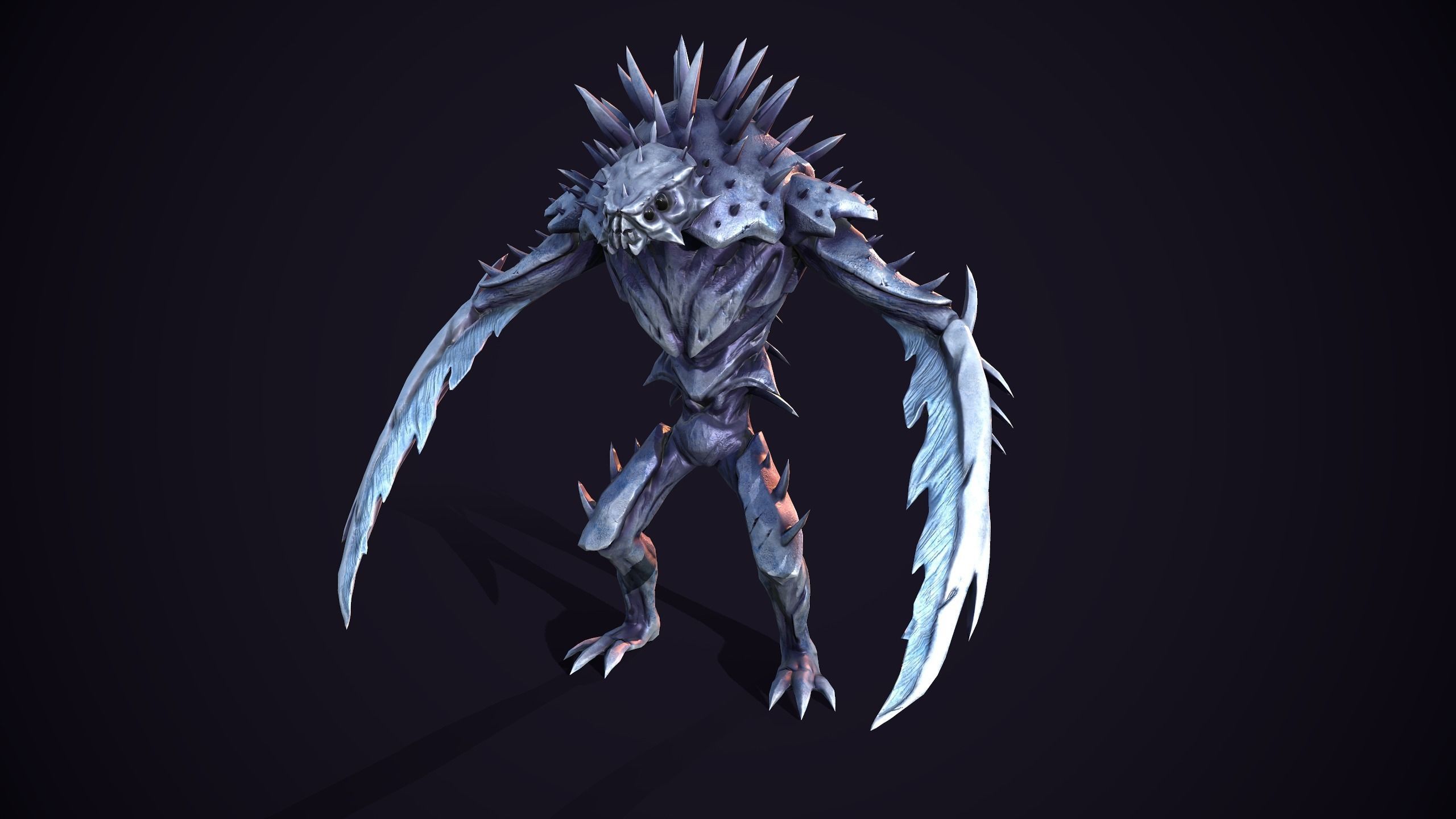 3D model Spike monster VR / AR / low-poly | CGTrader