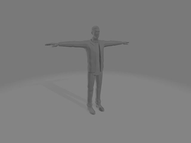 Criminal man free 3D model | CGTrader