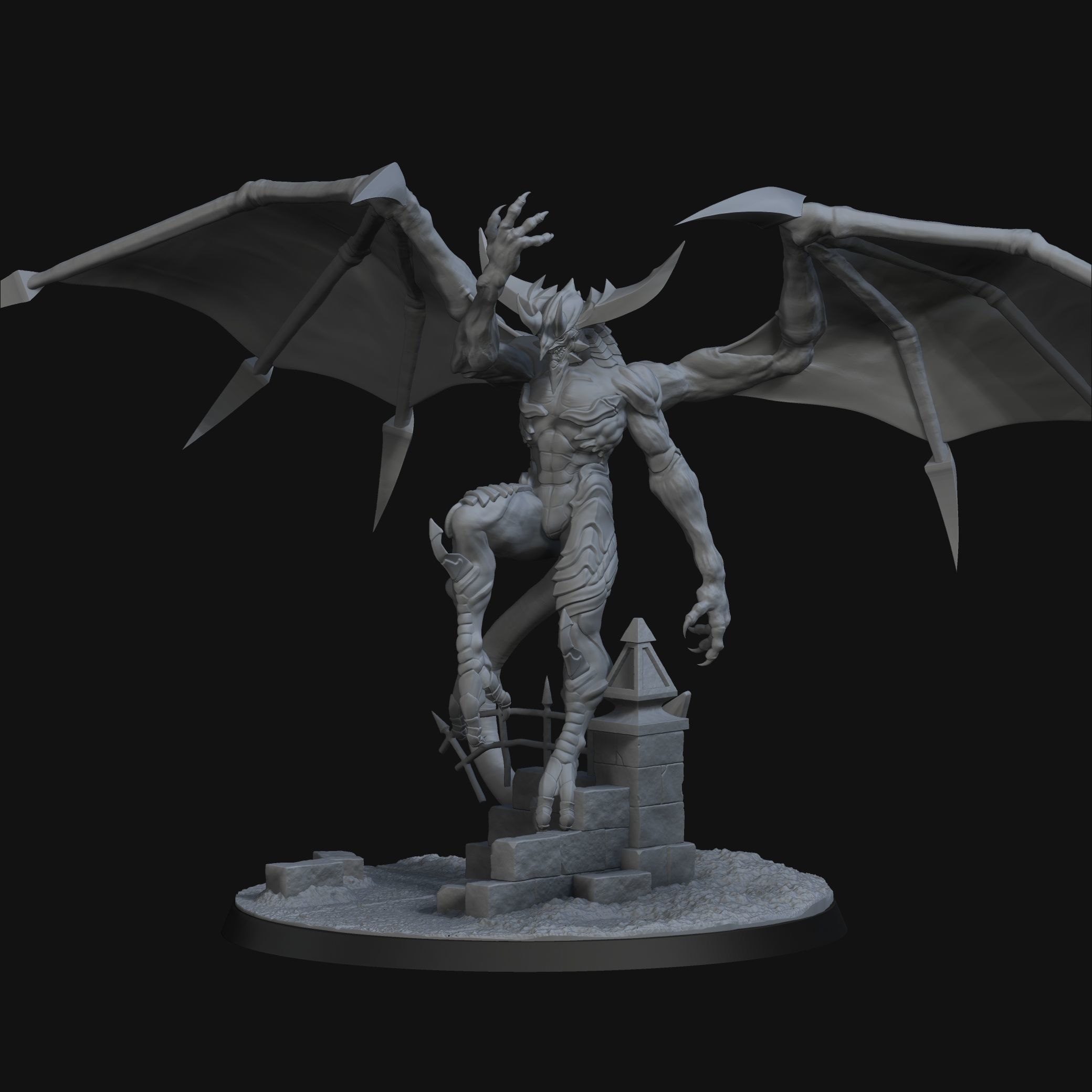 Diabolos Devil from Final Fantasy VIII 3D Print Miniature 3D model 3D ...