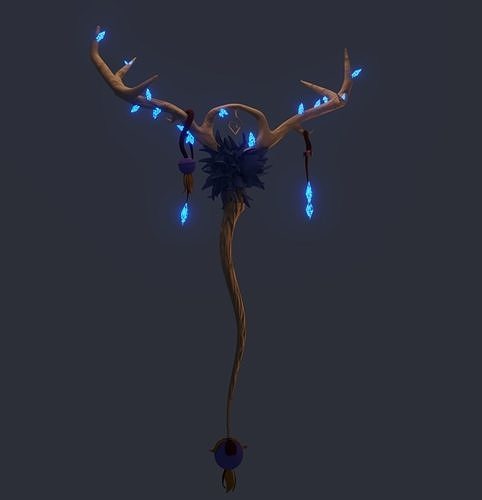 Magic staff 3D model | CGTrader