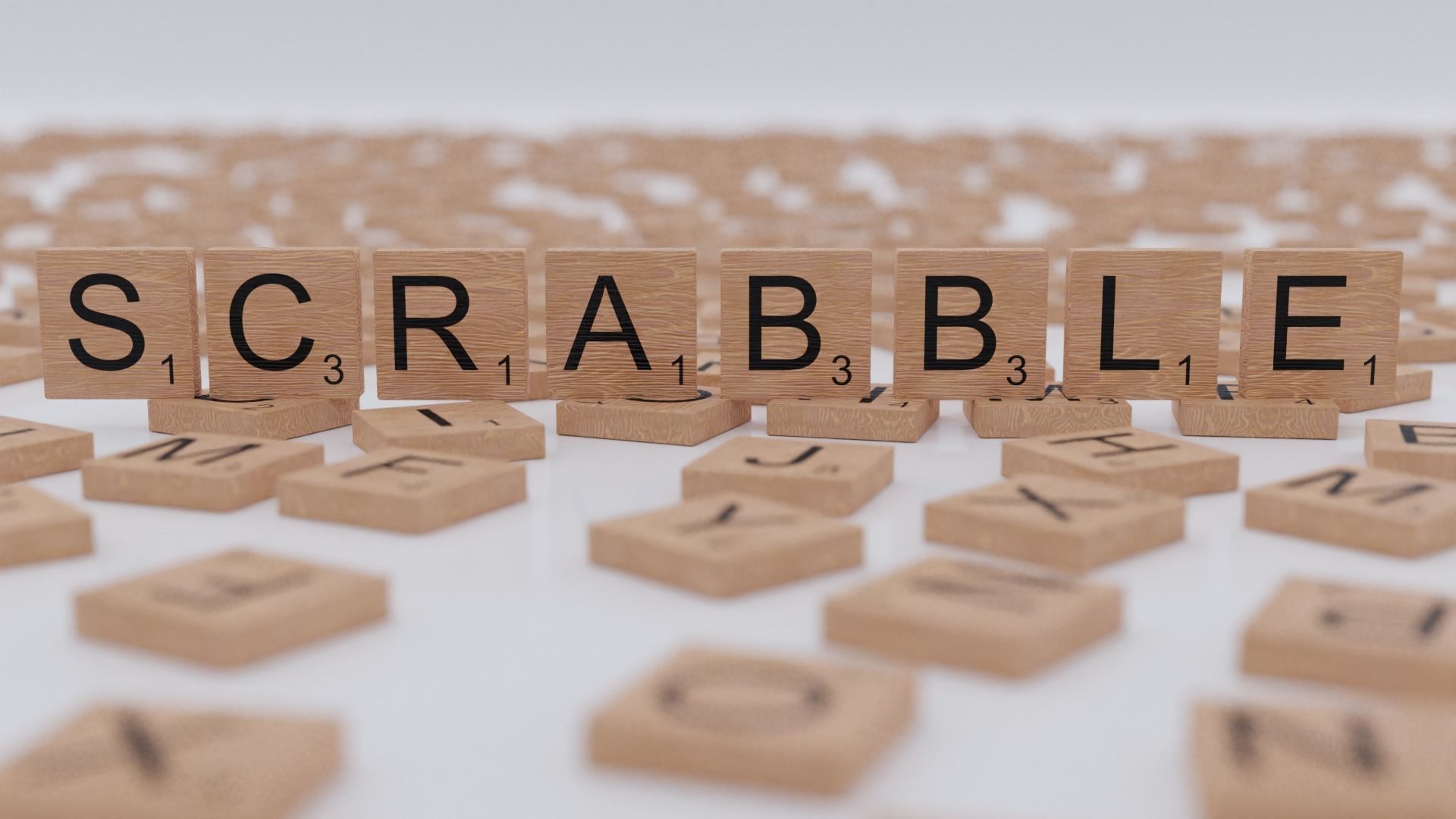 Scrabble Game Tiles free VR / AR / low-poly 3D model | CGTrader