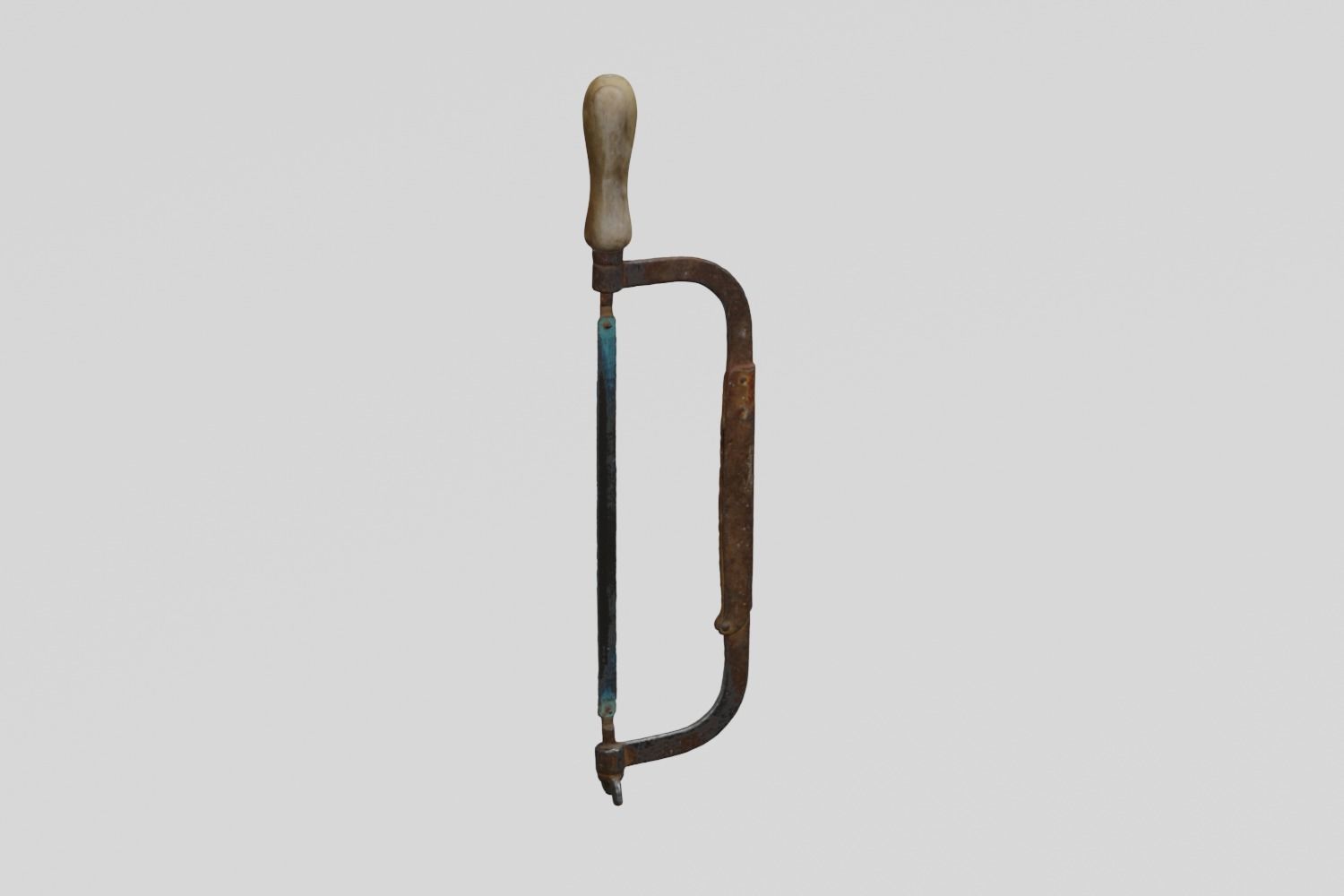 3D model Rusty Tools Hacksaw 3D scan PBR 4K textures VR / AR / low-poly ...