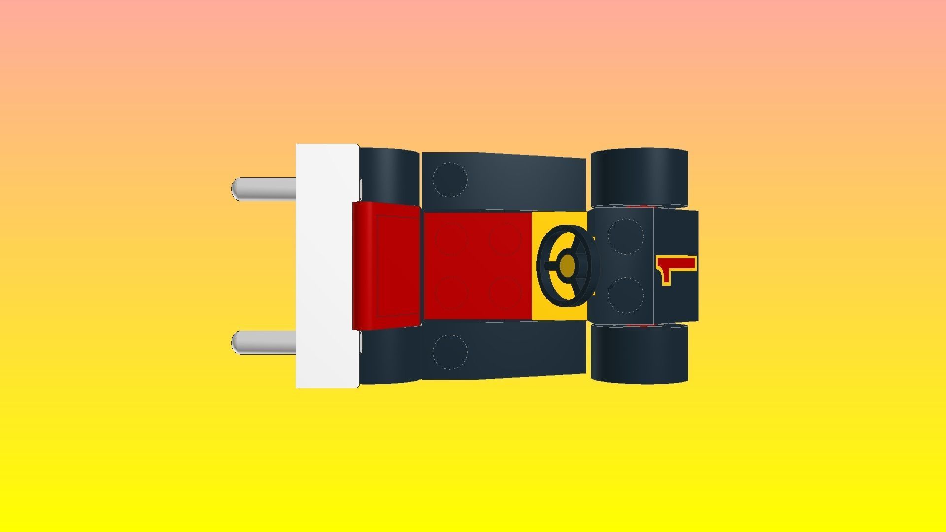 Lego Car Model 6436 3D model | CGTrader