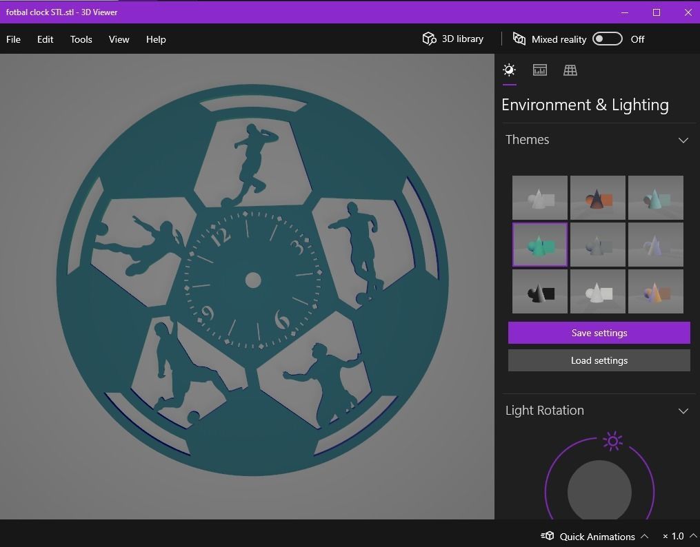 fotbal wall clock 3D model 3D printable | CGTrader