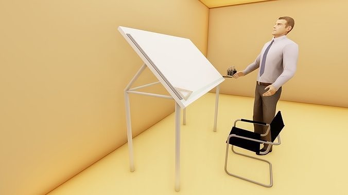 Architectural Table 3D model 3D printable | CGTrader