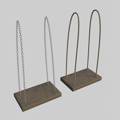 3D model Chain and Rope swing VR / AR / low-poly | CGTrader