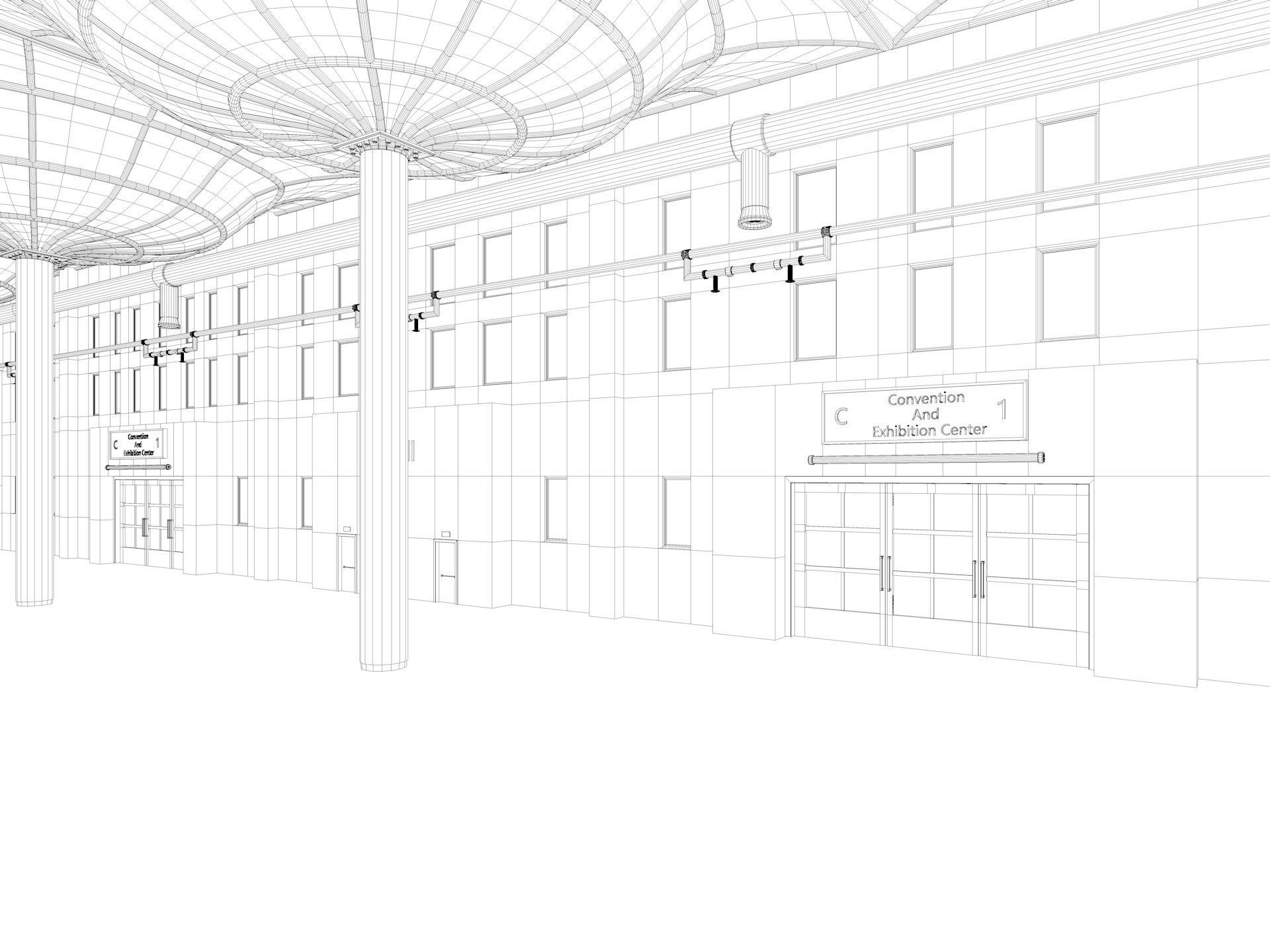 Convention And Exhibition Center 3D model | CGTrader