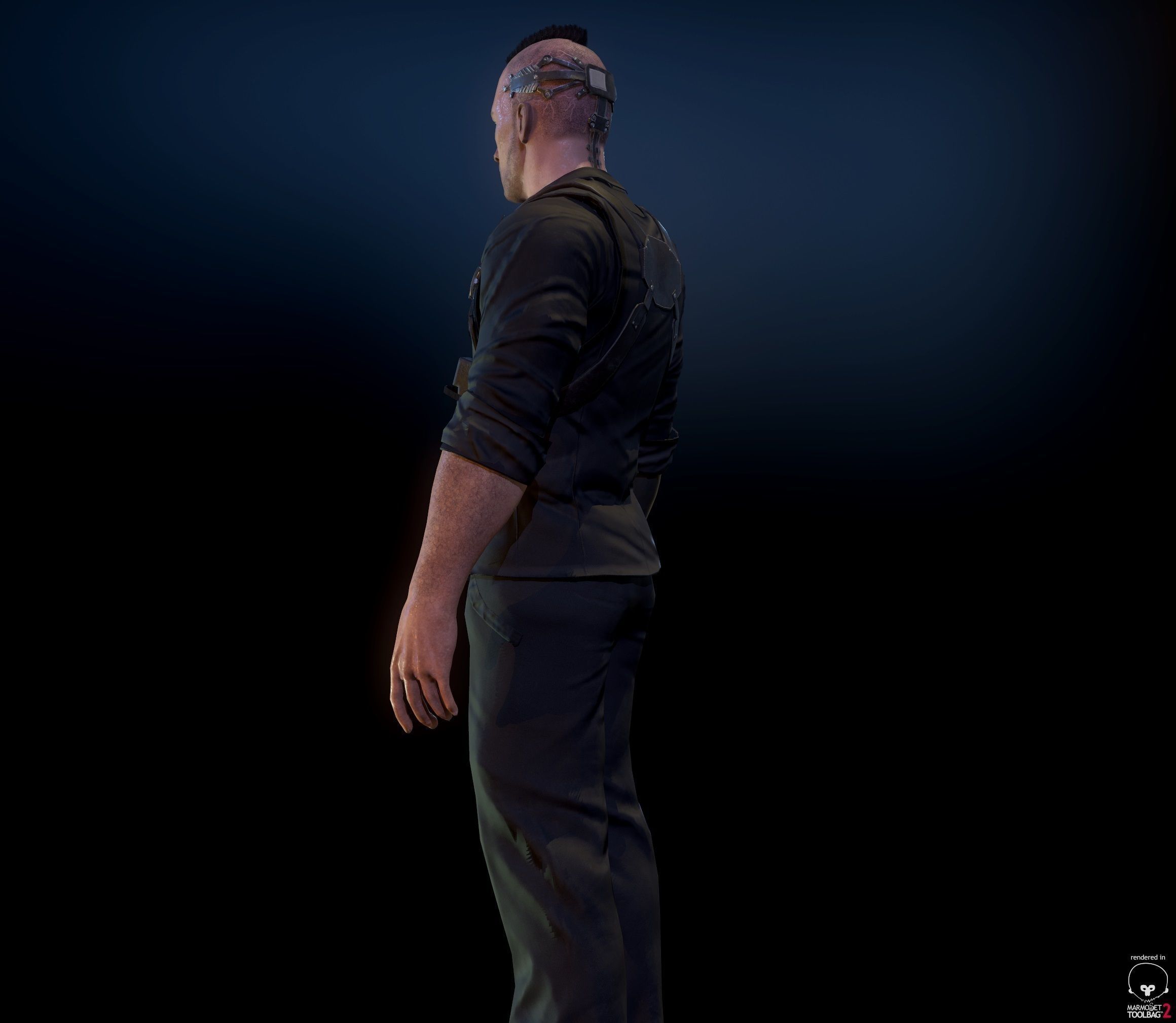 3D model Cyberpunk detective VR / AR / low-poly | CGTrader