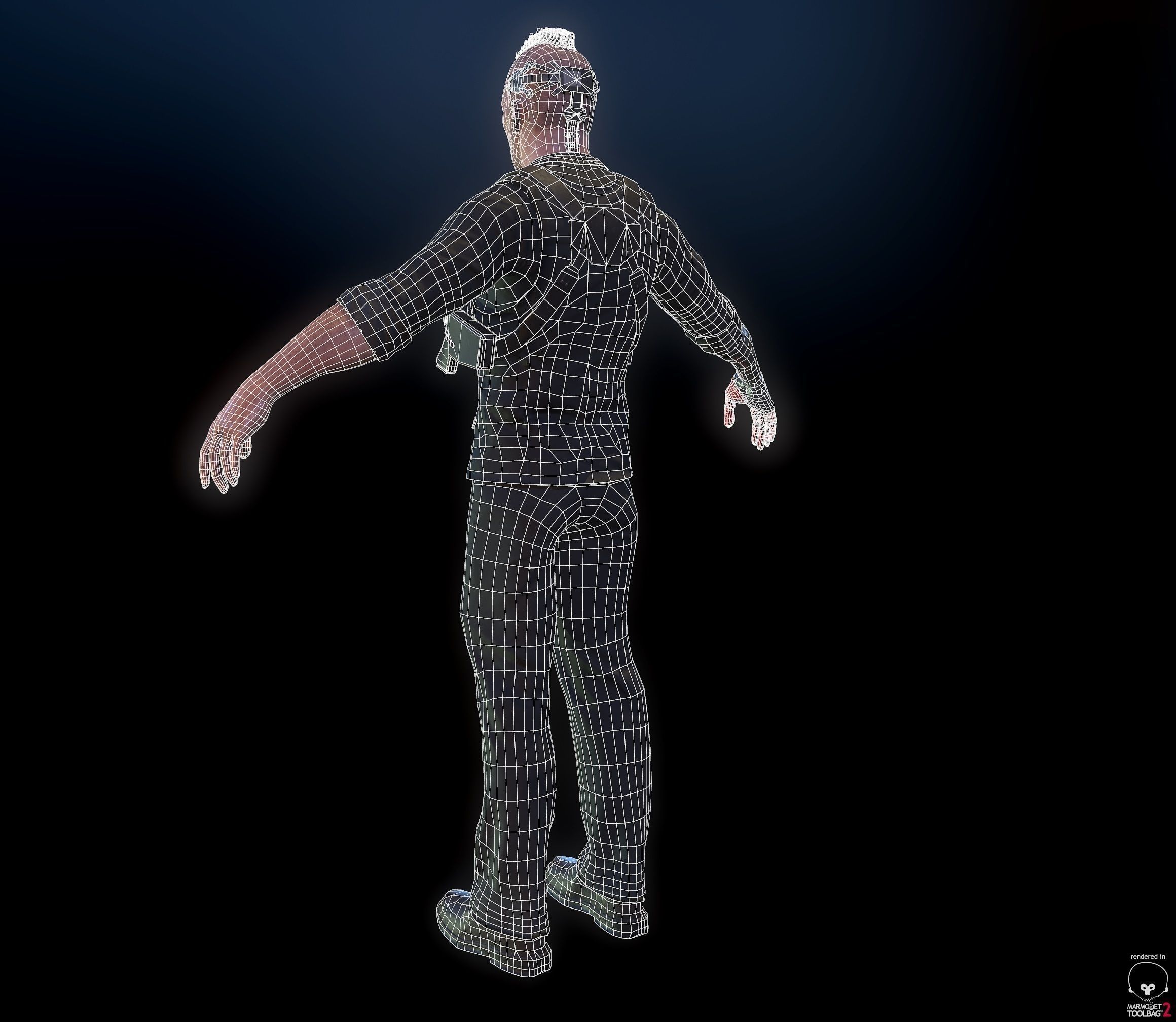 3D model Cyberpunk detective VR / AR / low-poly | CGTrader