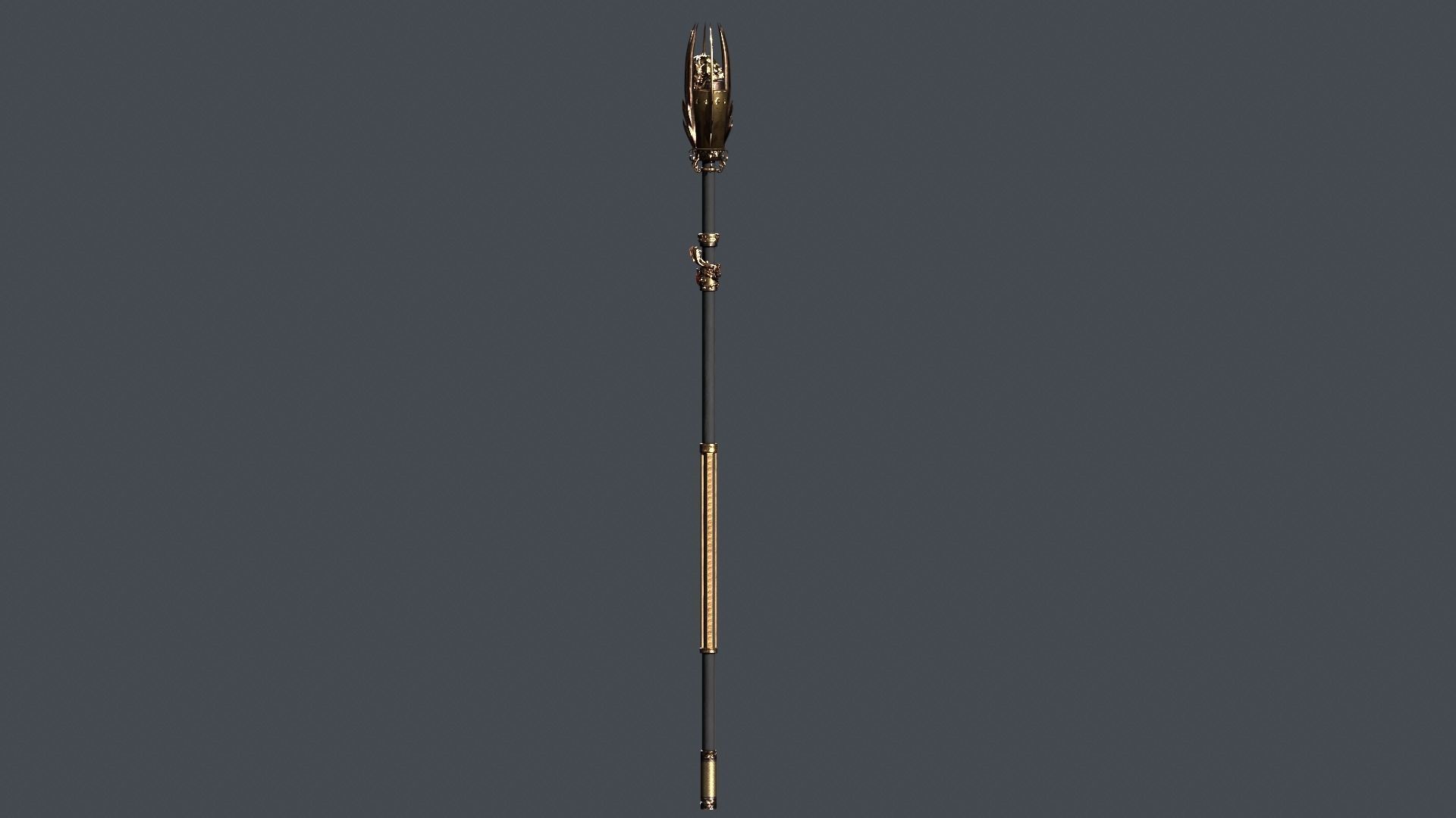 3D model Cursed staff VR / AR / low-poly | CGTrader