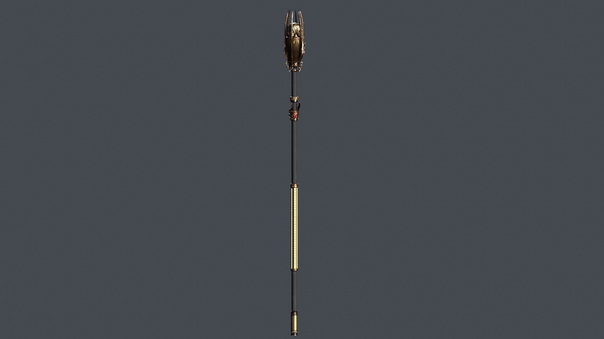 3D model Cursed staff VR / AR / low-poly | CGTrader