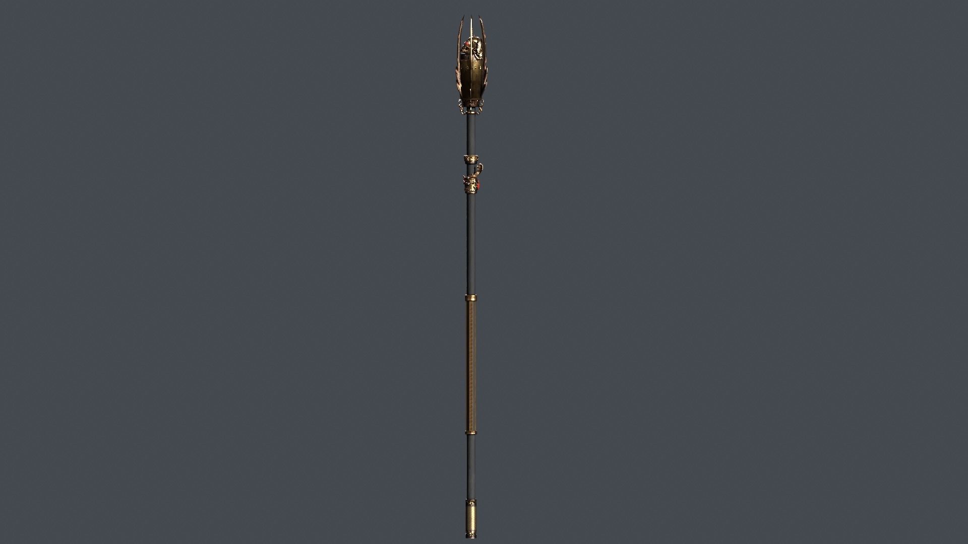 3D model Cursed staff VR / AR / low-poly | CGTrader