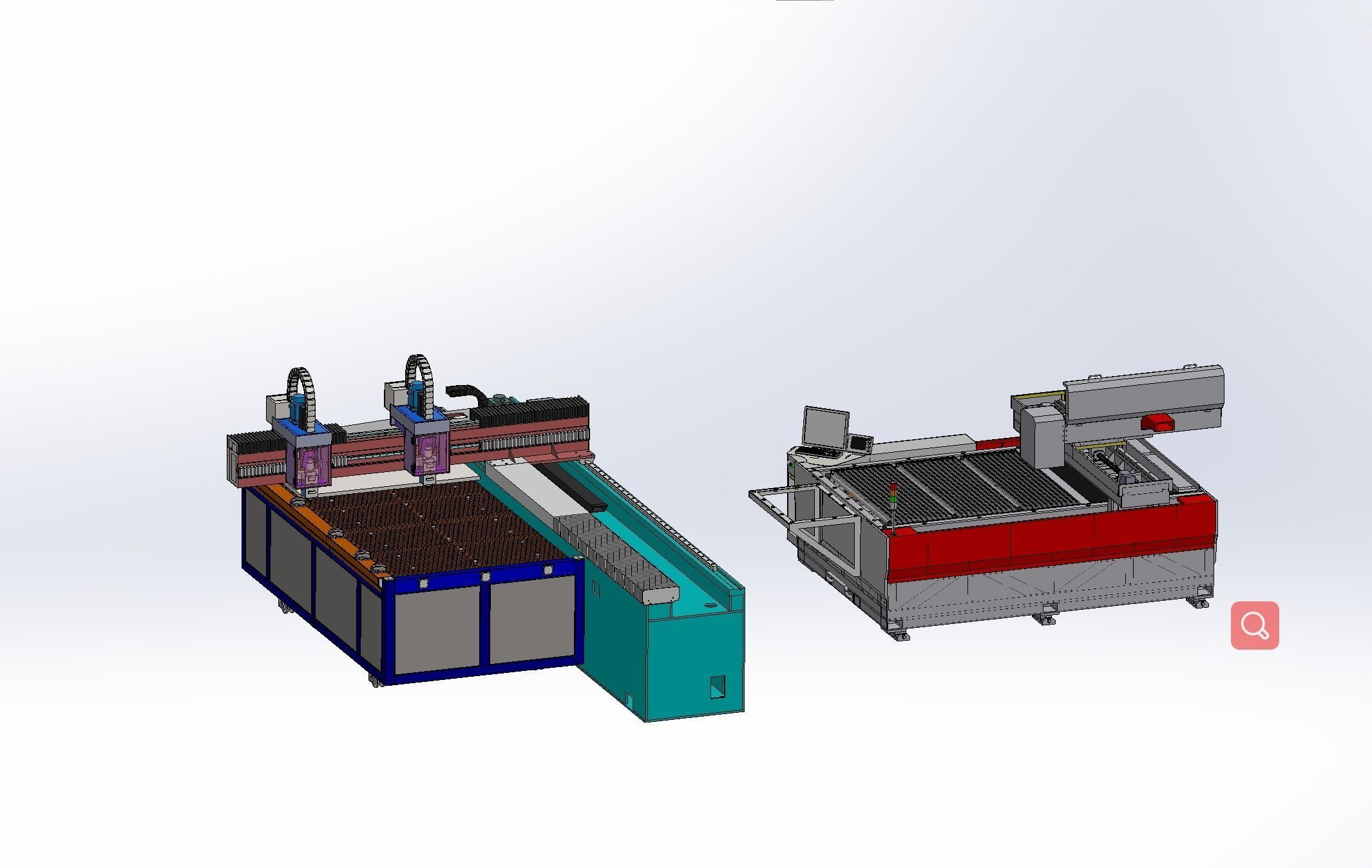 Laser cutting machine 3D model | CGTrader