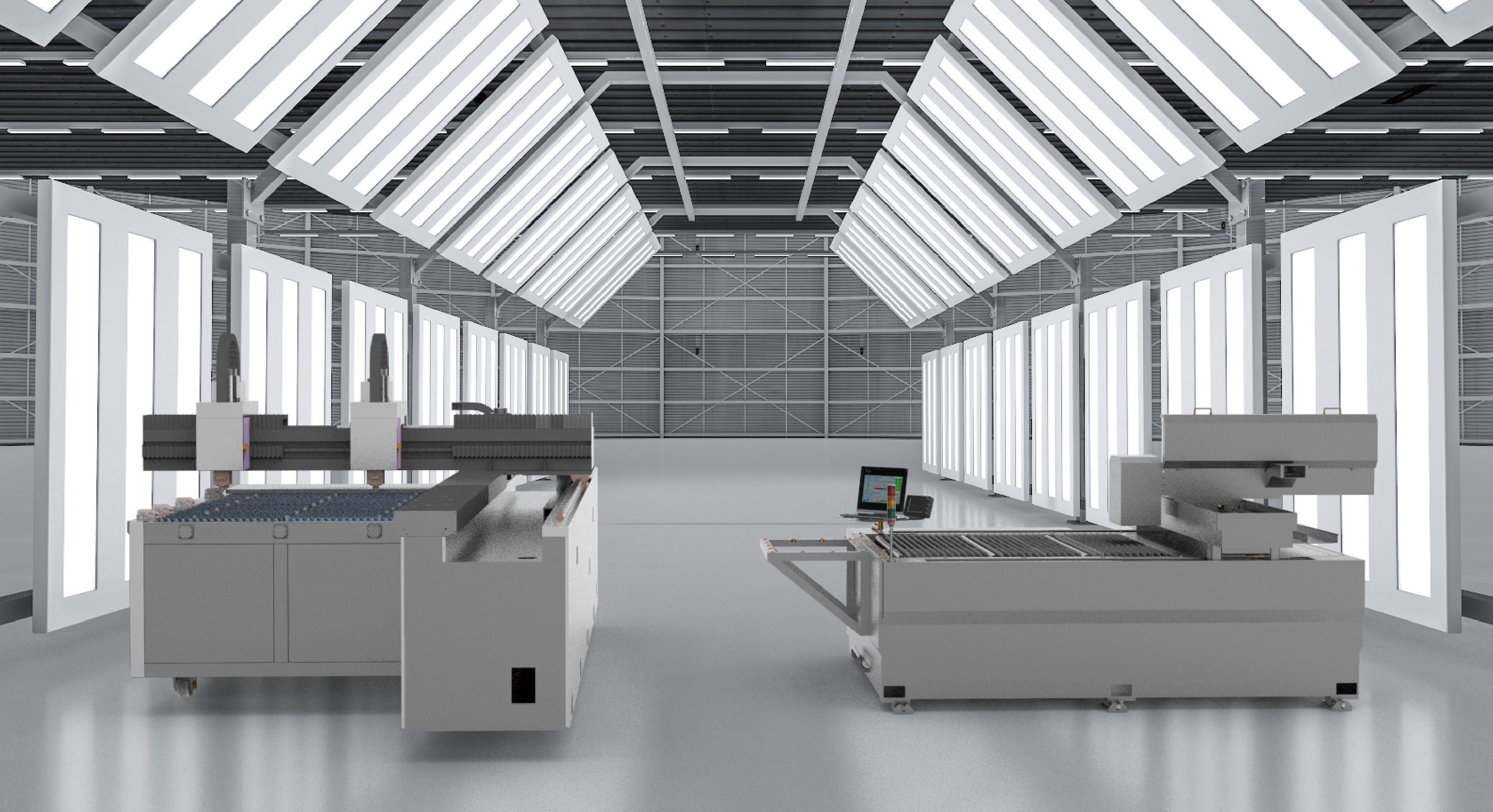 Laser cutting machine 3D model | CGTrader