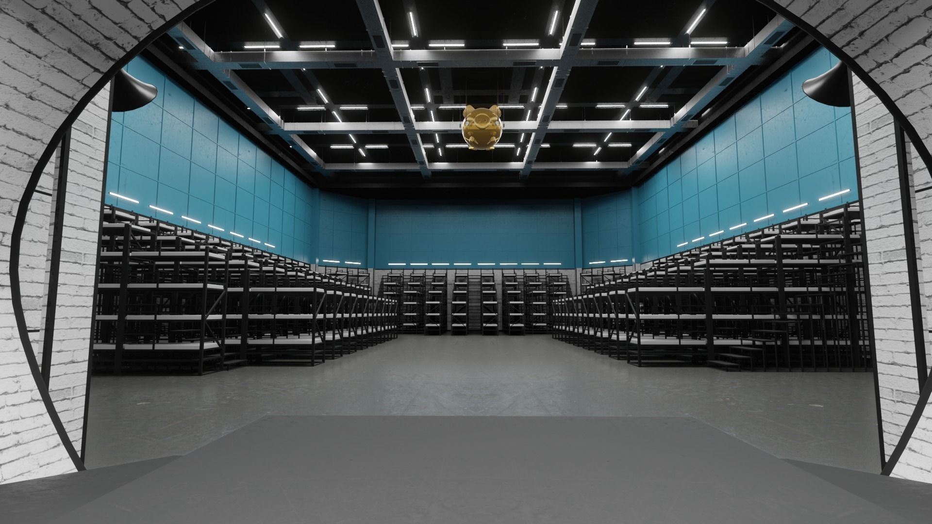 3D model Squid Game Bathroom Sleeping area 3D model VR / AR / low-poly ...