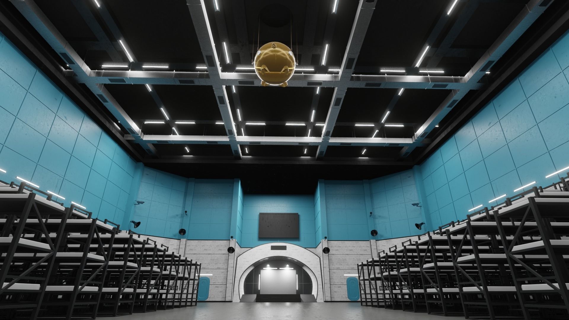 3D model Squid Game Bathroom Sleeping area 3D model VR / AR / low-poly ...