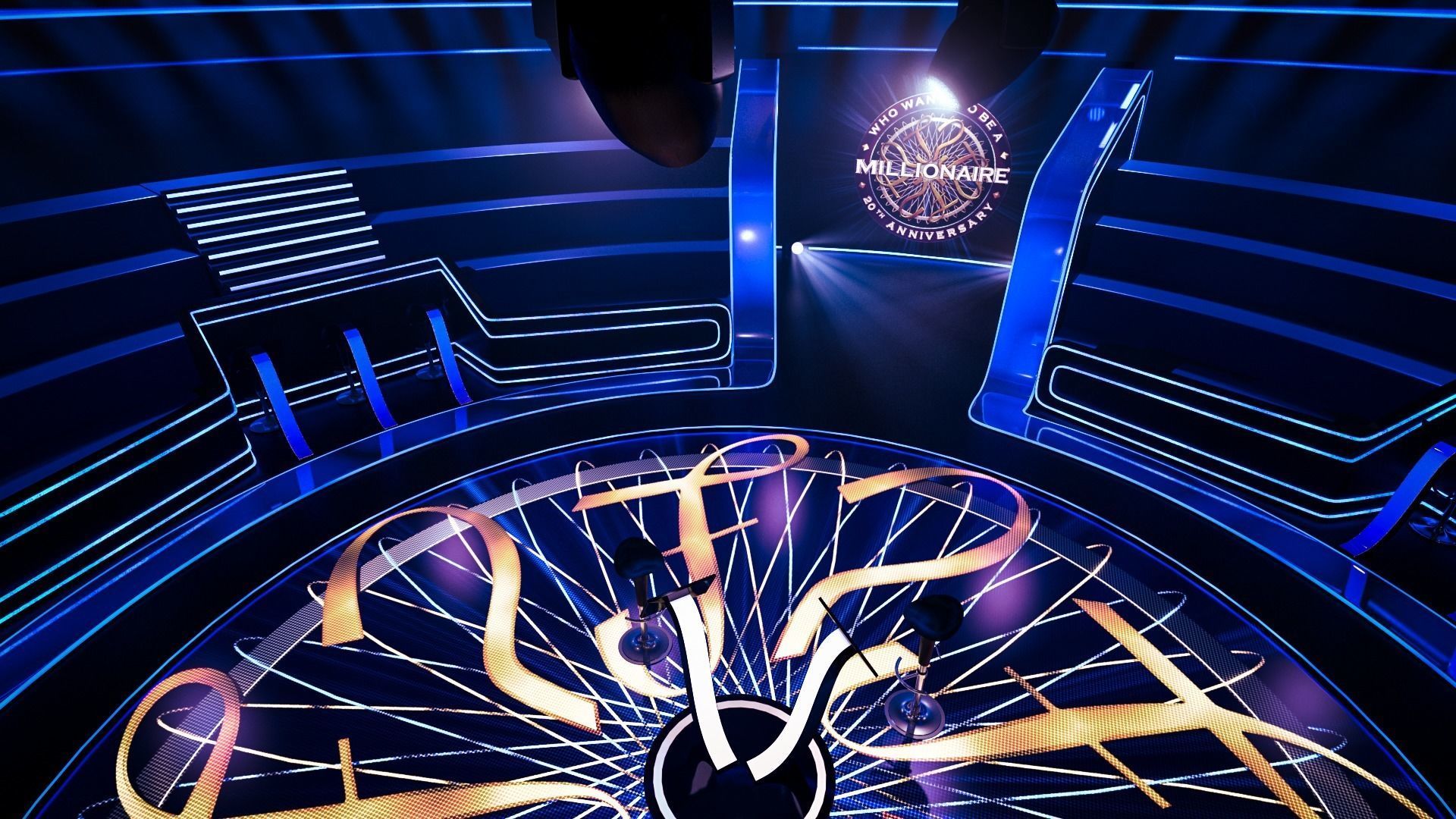 Who Wants To Be A Millionaire TV Studio Set 3D 3D model | CGTrader