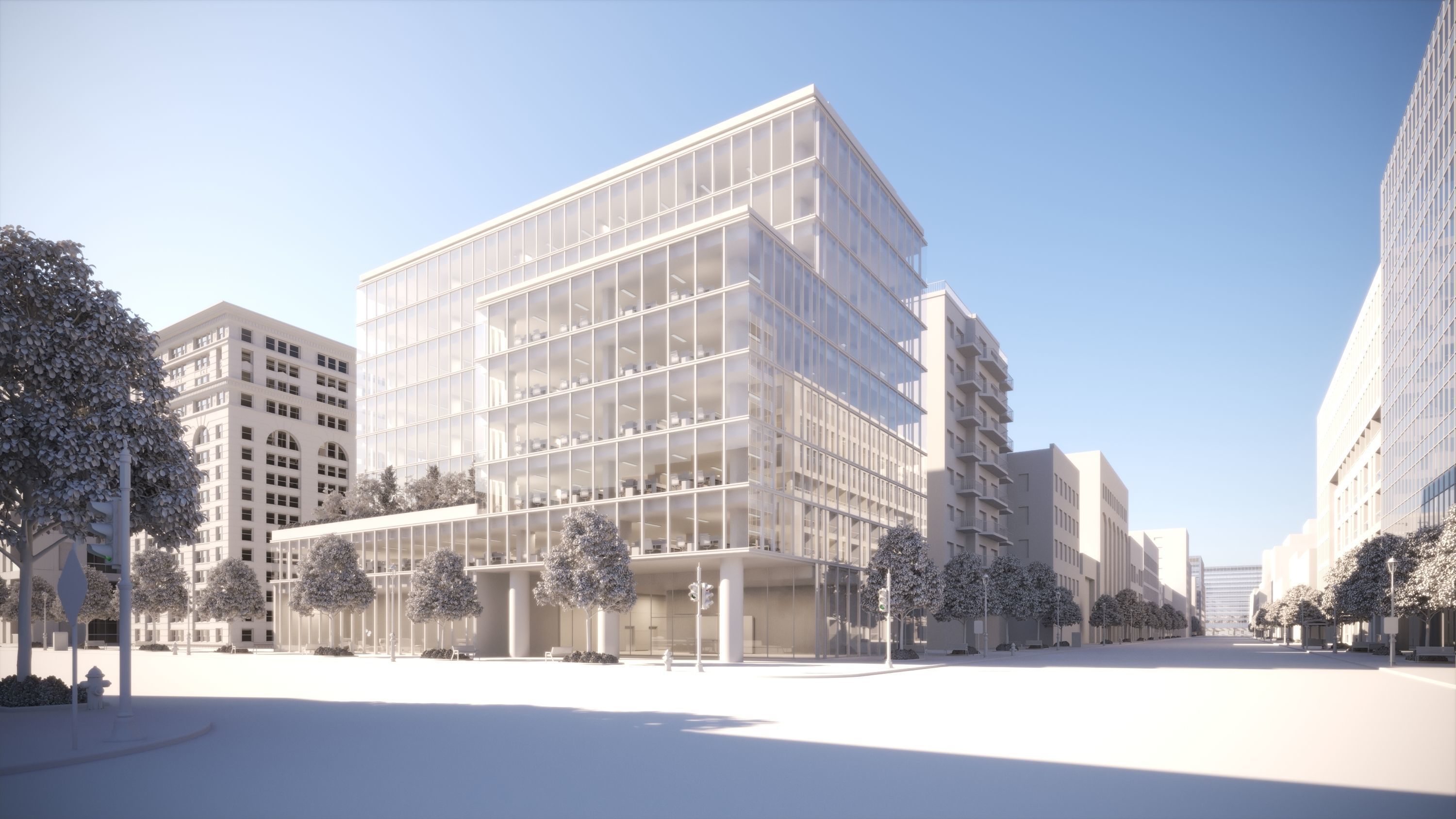 Office Building Street 3D model | CGTrader