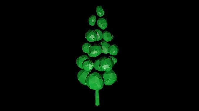 green tree free 3D model | CGTrader